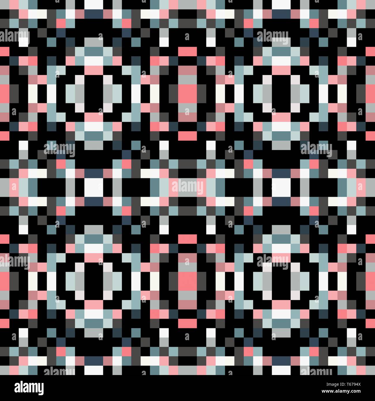 seamless pixel pattern mosaic. abstract background with squares can be ...