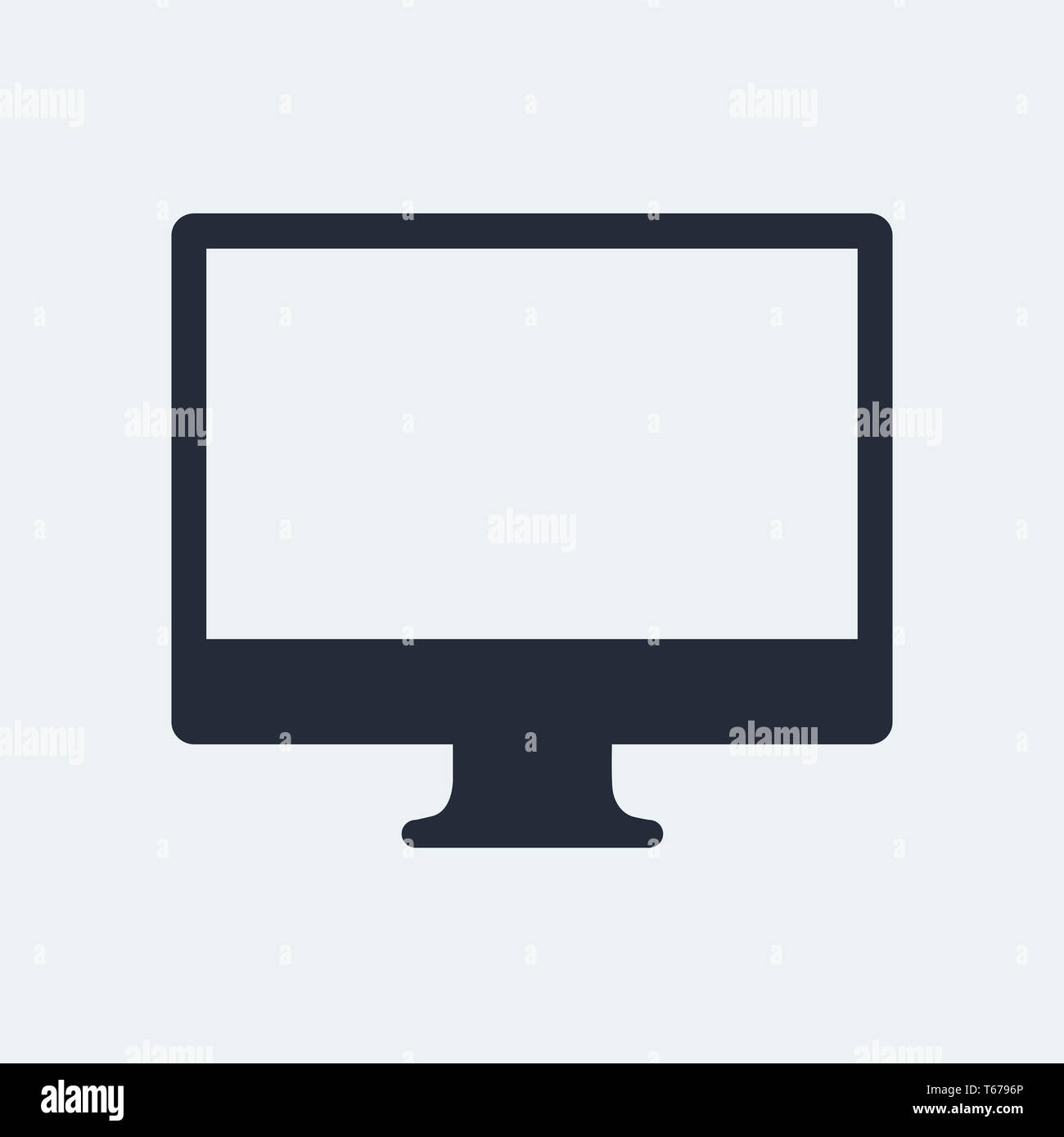Computer Flat Icon Stock Photo - Alamy