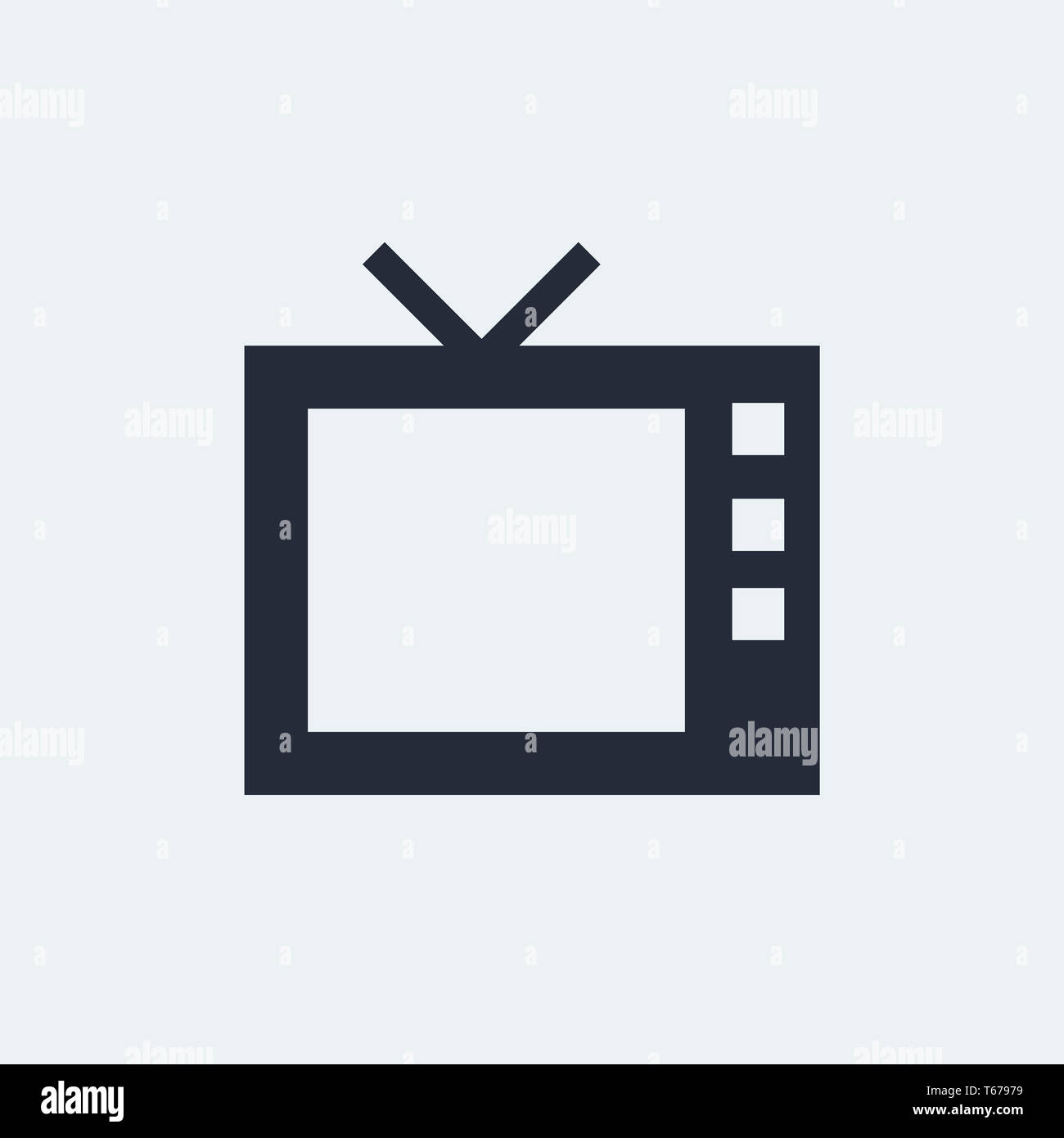 Tv icon tv element hi-res stock photography and images - Alamy