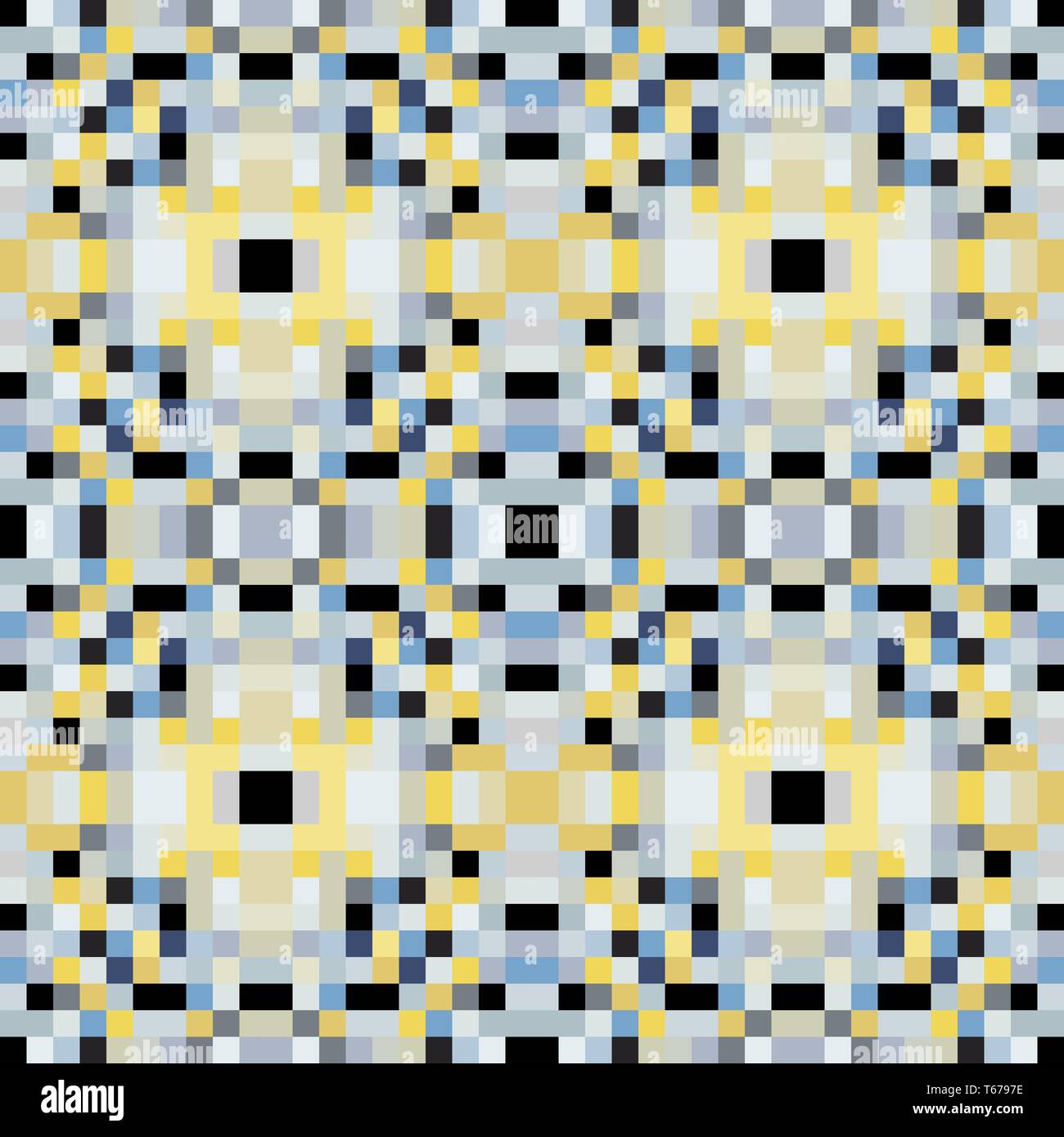 seamless pixel pattern mosaic. abstract background with squares can be ...