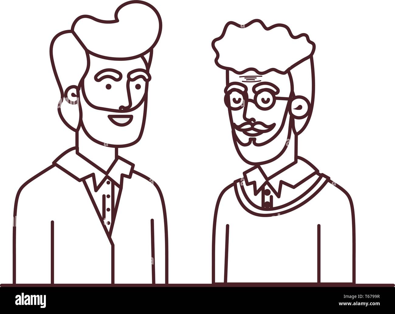 father with son avatar character Stock Vector Image & Art - Alamy