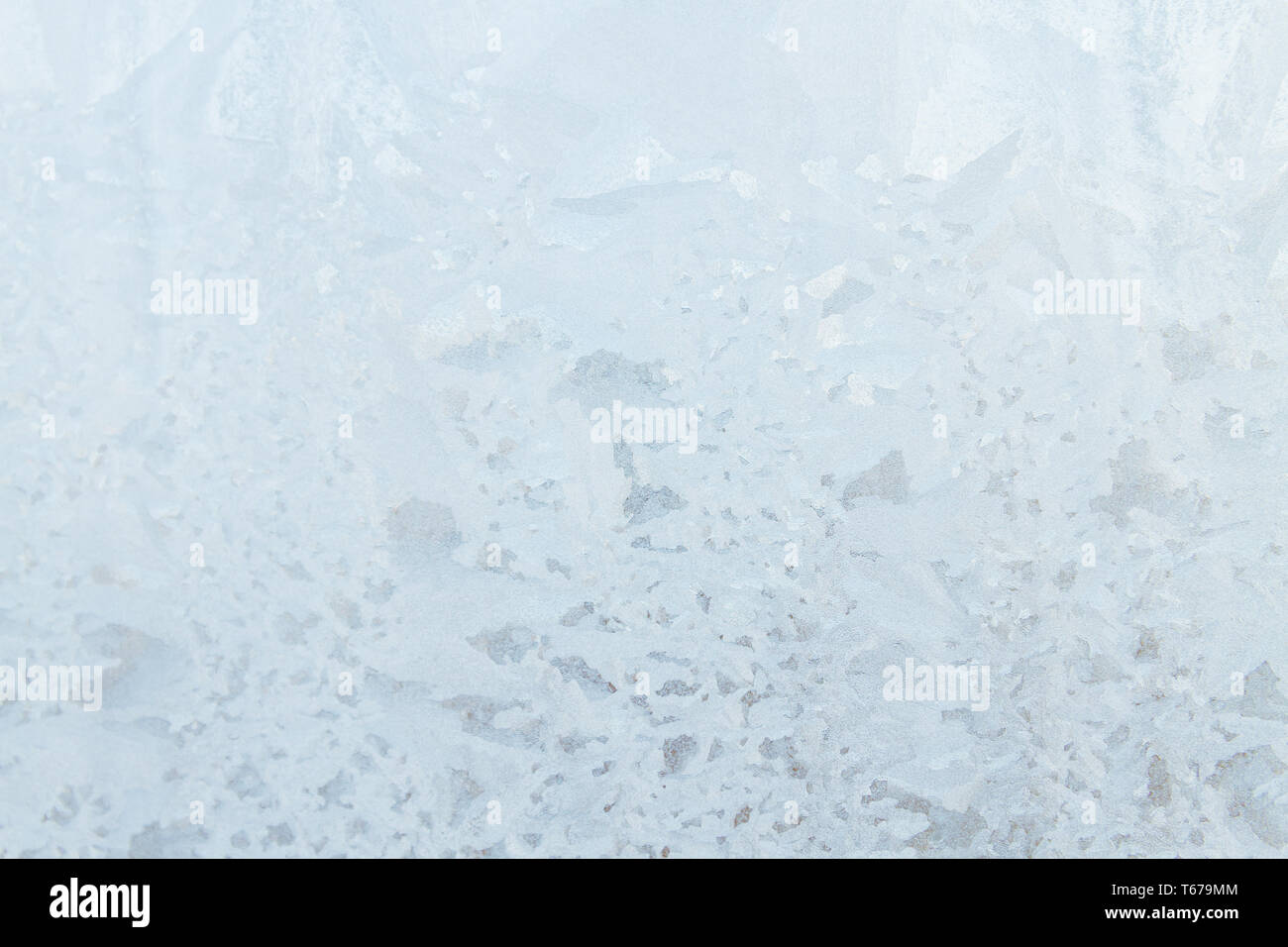 Frosty patterns on a frozen ice box in the early morning Stock Photo ...