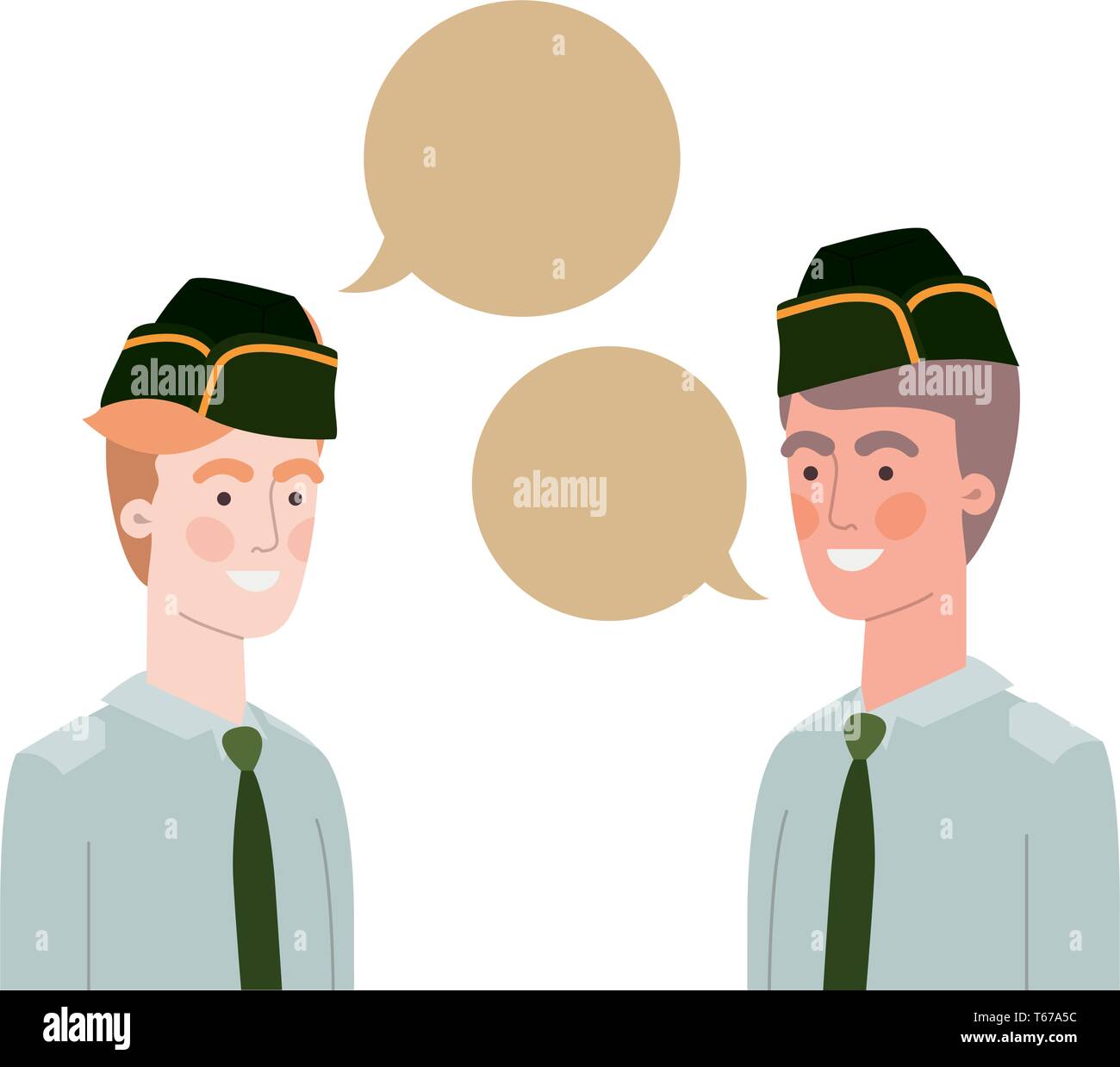 Military man speech Stock Vector Images - Alamy