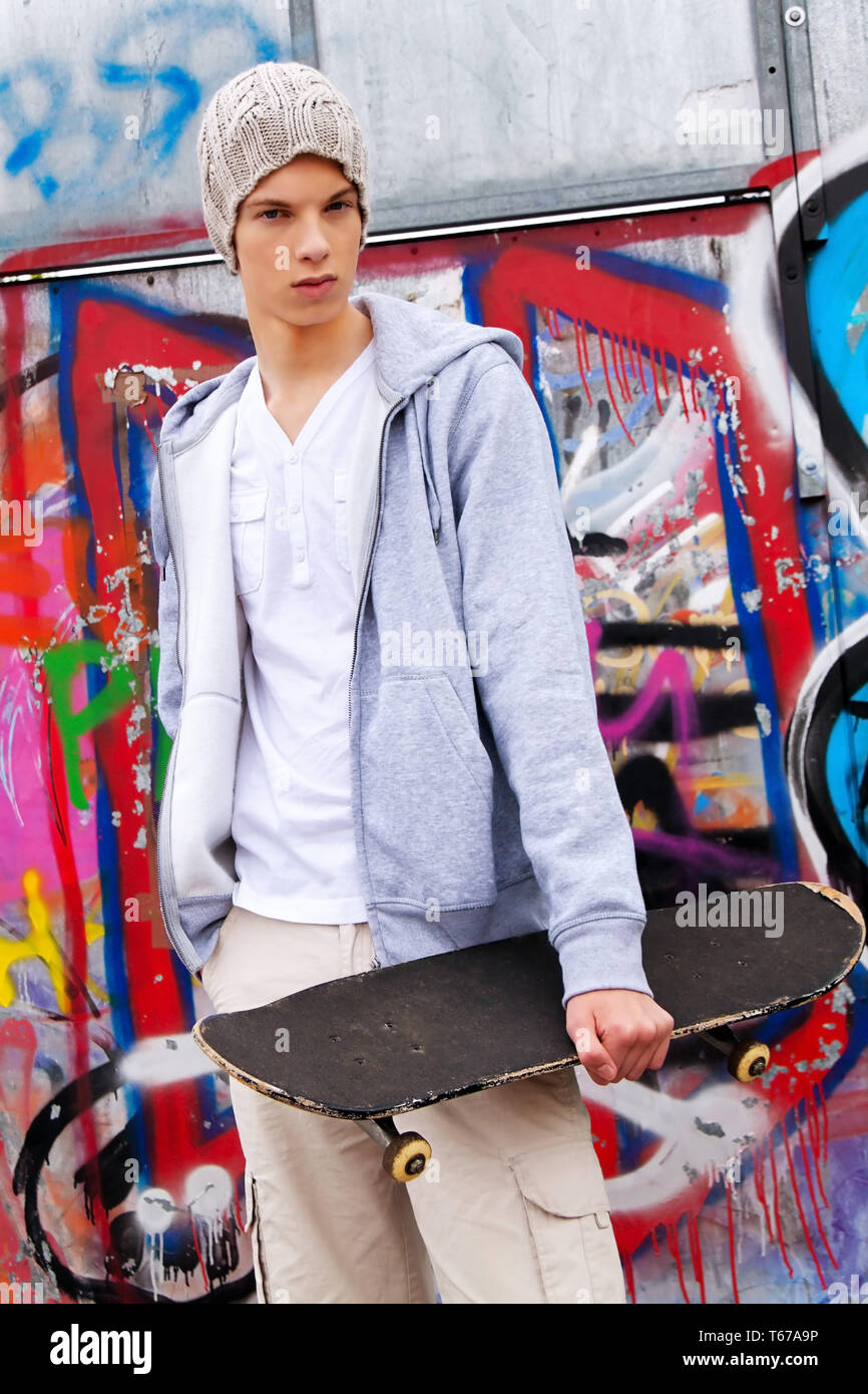 cool looking teenager Stock Photo - Alamy