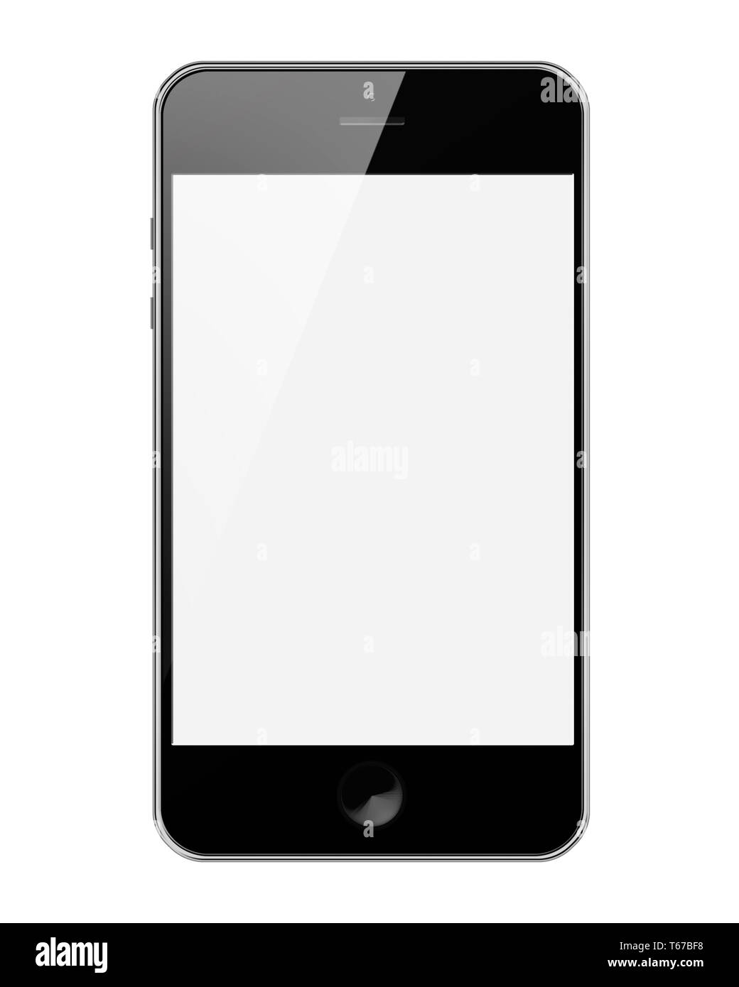 Blank screen phone Black and White Stock Photos & Images - Alamy