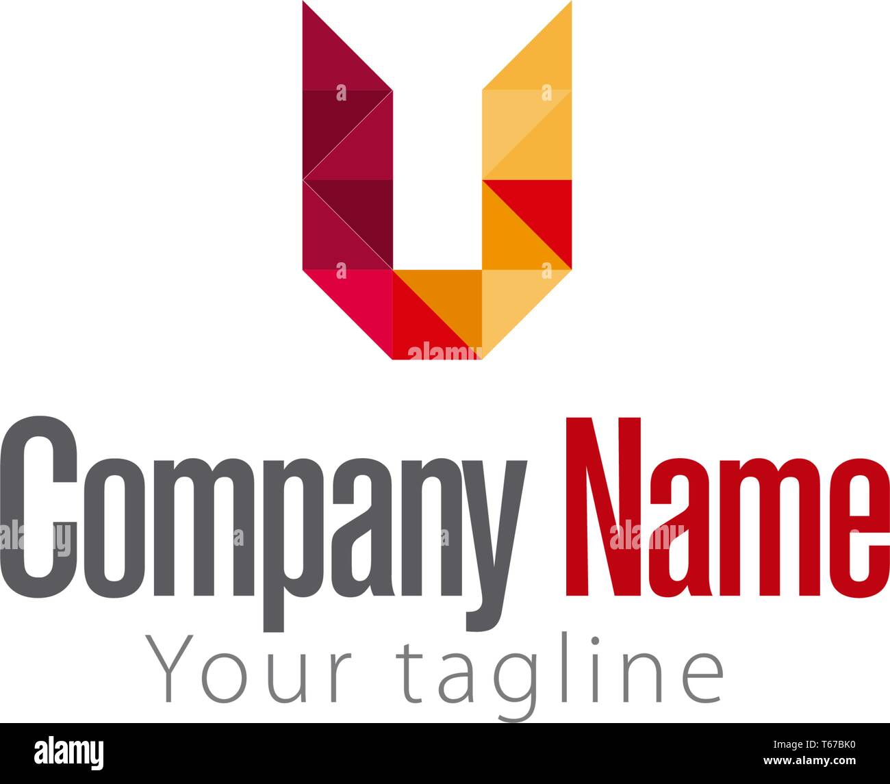 Letter logo rainbow 3d Cut Out Stock Images & Pictures - Alamy