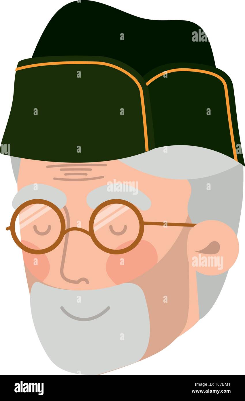 Male veteran portrait Stock Vector Images - Alamy
