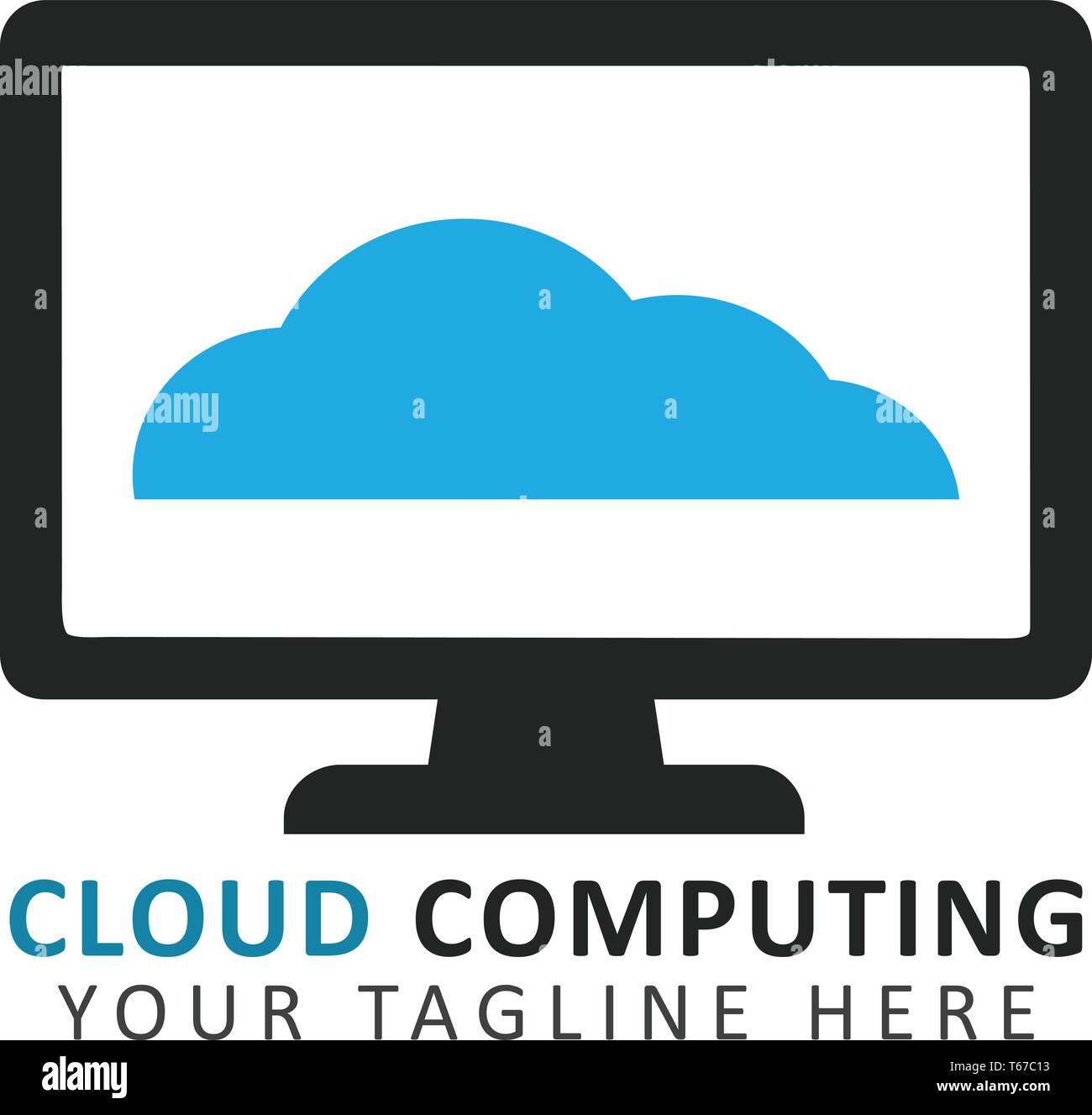 Cloud computing logo concept Stock Vector Image & Art - Alamy