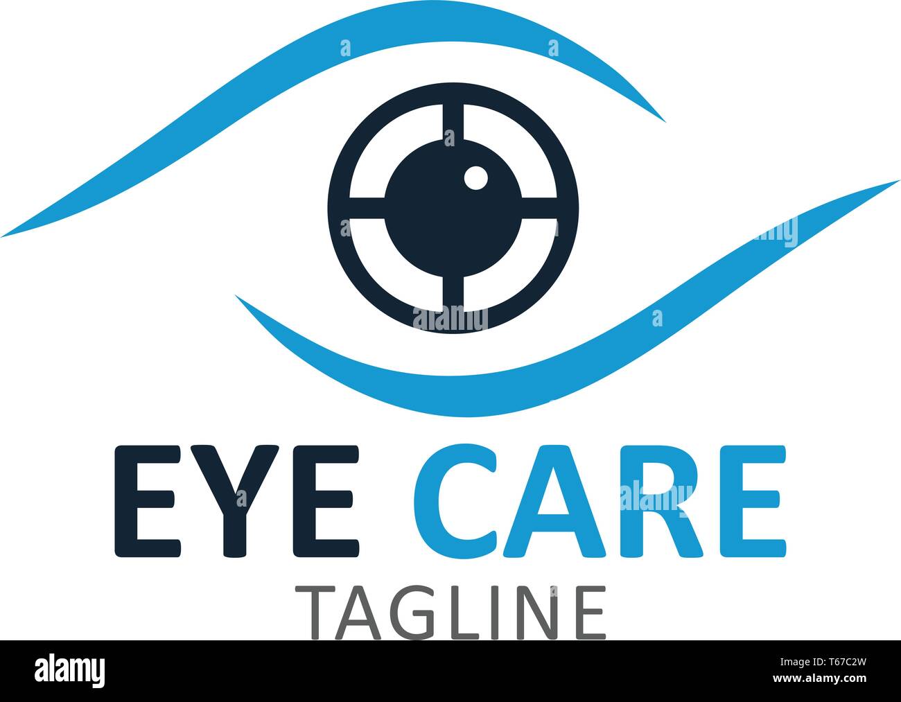 Eye care logo. Editable vector EPS Stock Vector Image & Art - Alamy