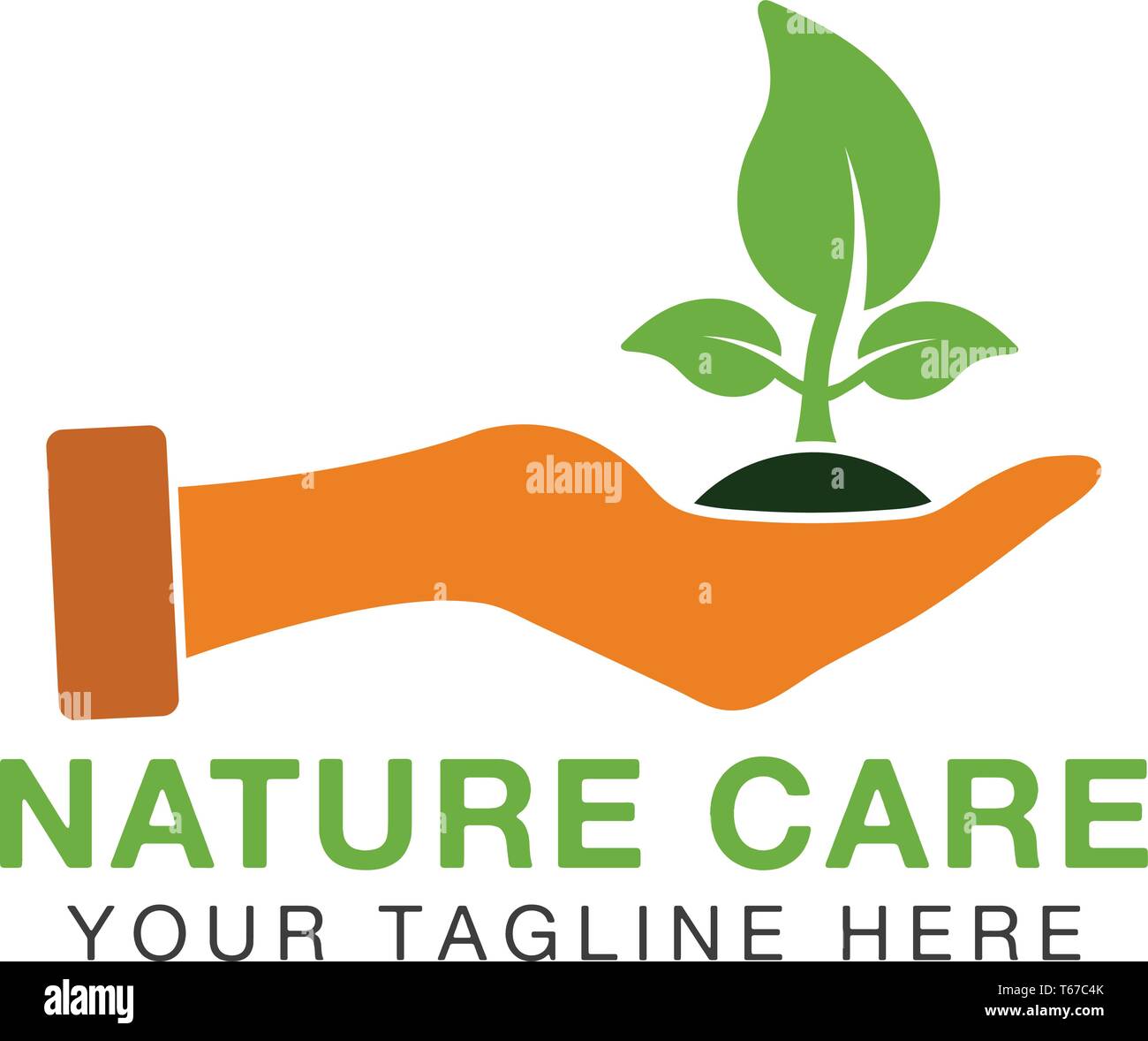 Nature Care Logo. Editable vector EPS Stock Vector Image & Art - Alamy