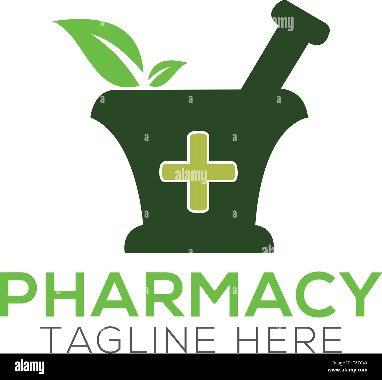 Pharmacy and Medicine logo. Editable vector EPS Stock Vector Image ...