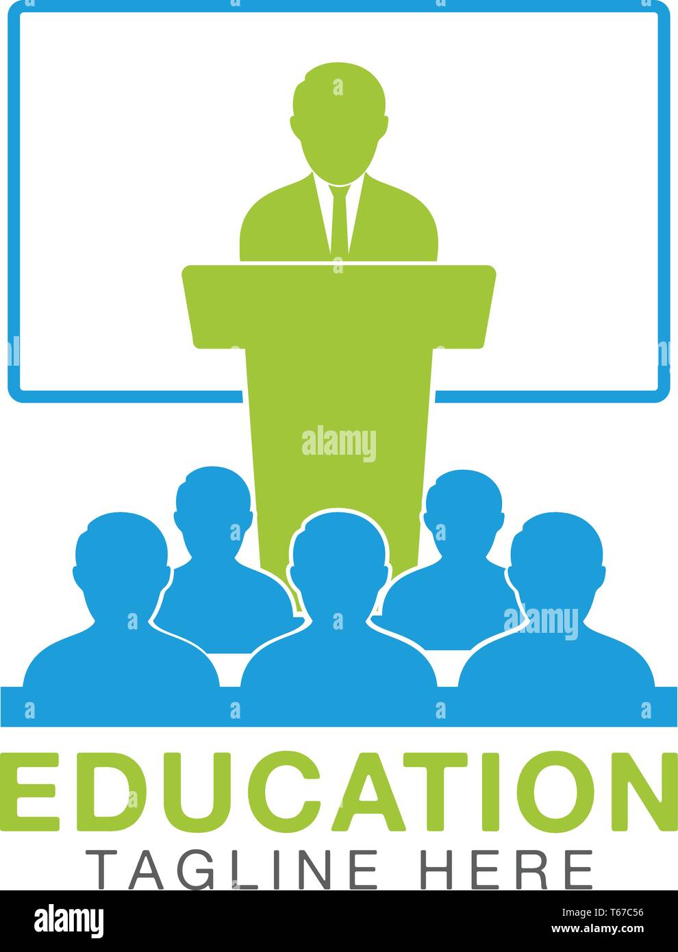 Teaching logo. Editable vector eps Stock Vector Image & Art - Alamy