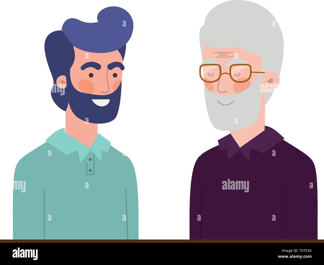 father with son avatar character Stock Vector Image & Art - Alamy