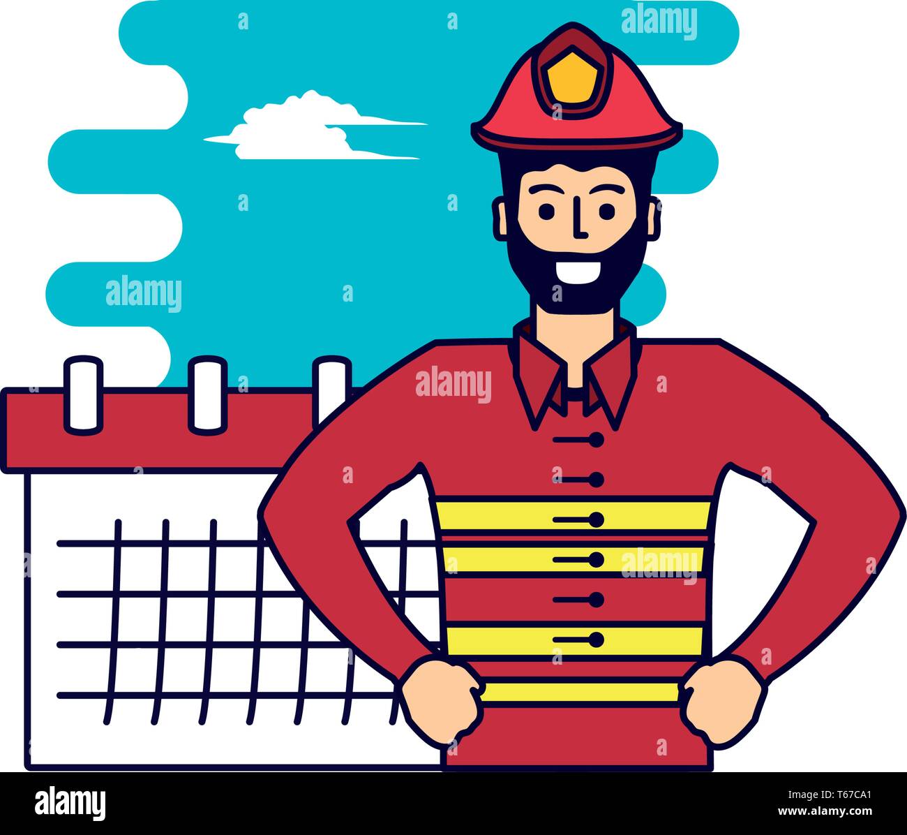 Firefighter calendar hi-res stock photography and images - Alamy