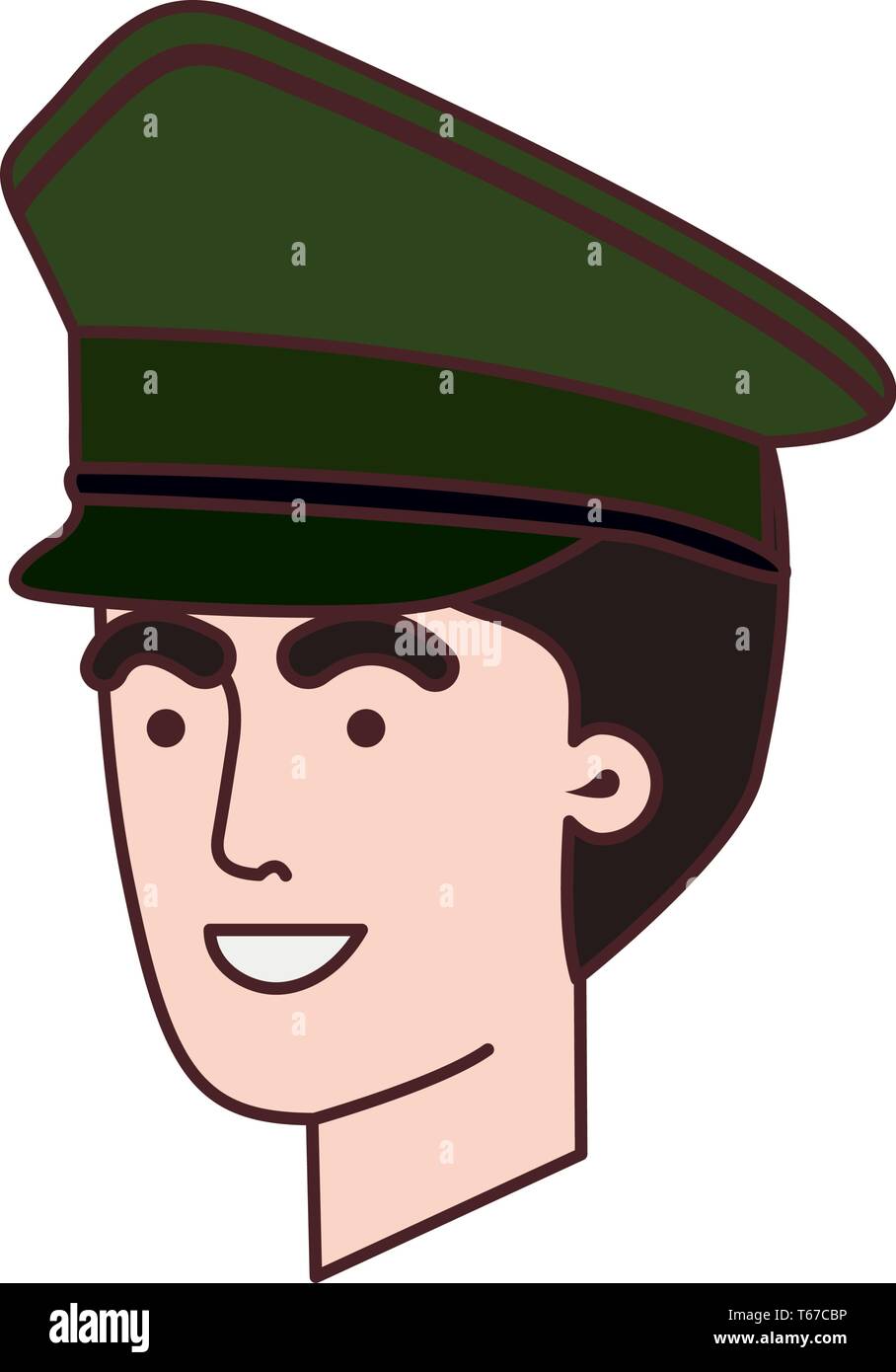 head of man soldier of war avatar character Stock Vector Image & Art ...