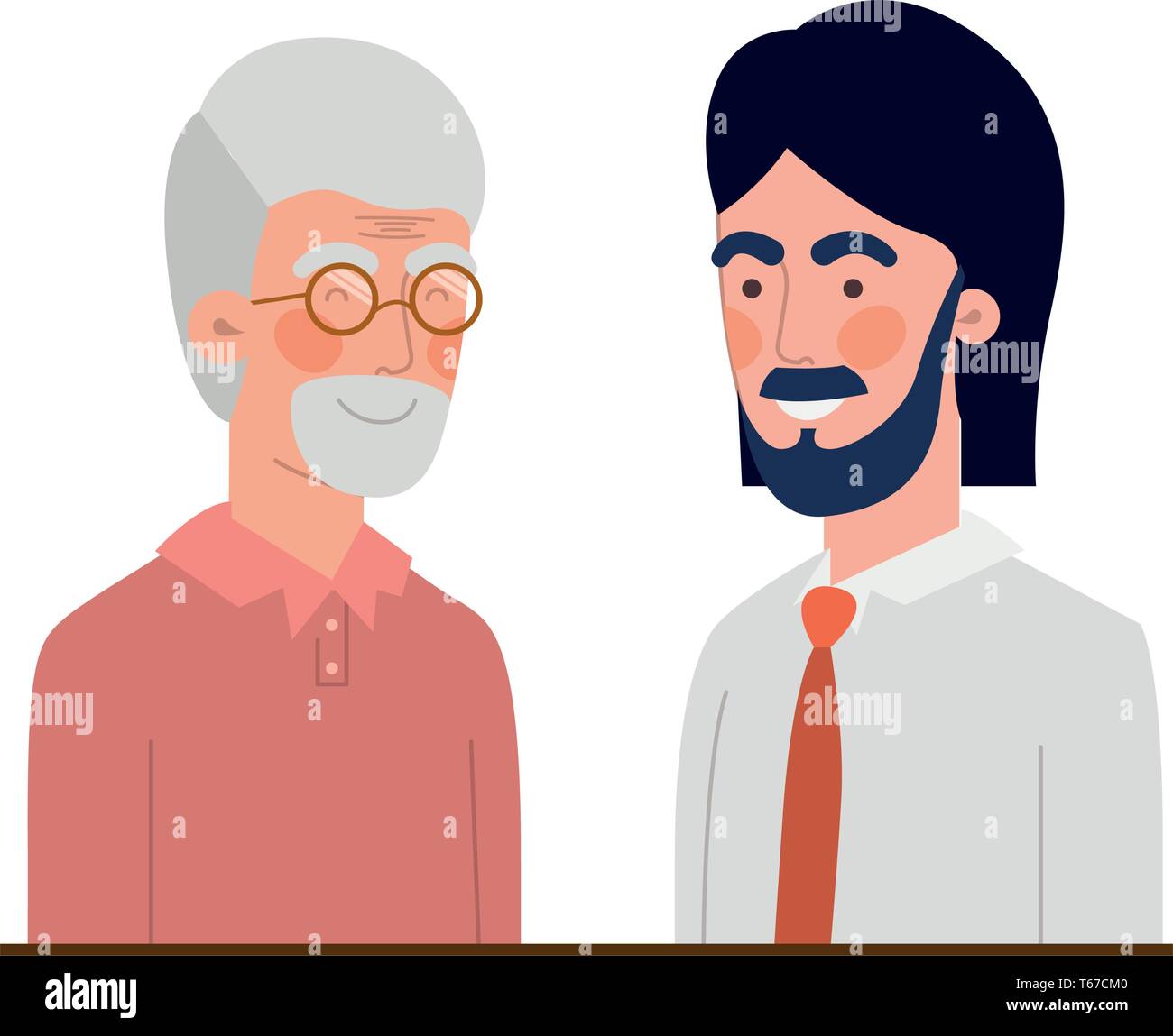 father with son avatar character Stock Vector Image & Art - Alamy