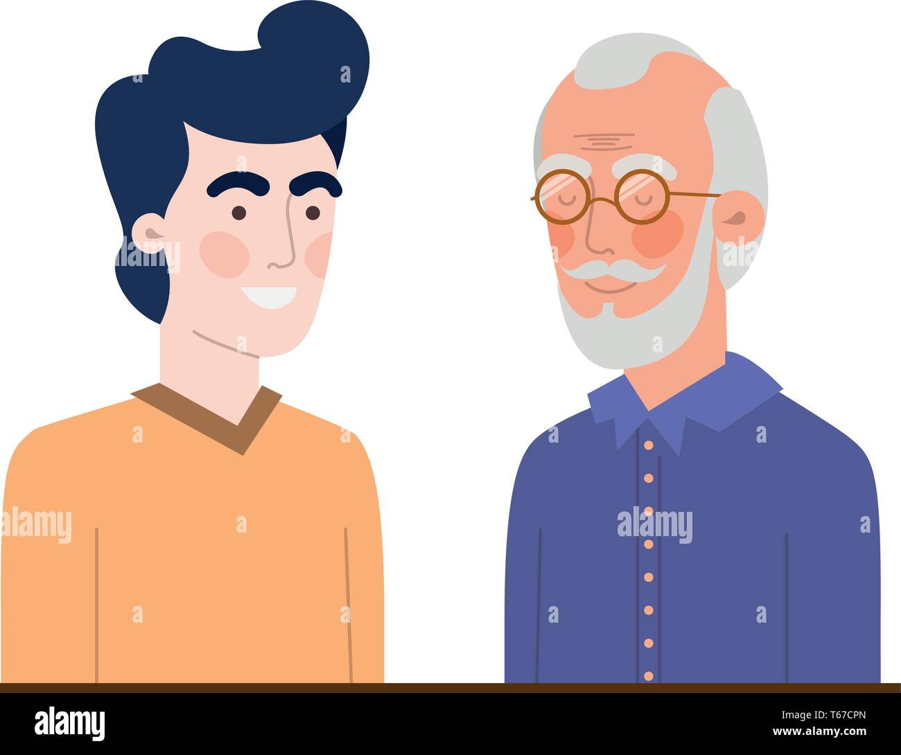 father with son avatar character Stock Vector Image & Art - Alamy