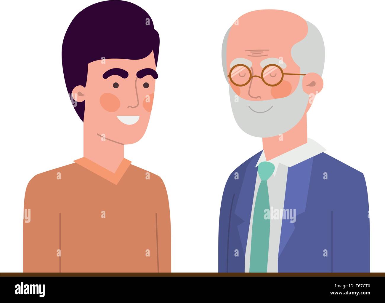 father with son avatar character Stock Vector Image & Art - Alamy