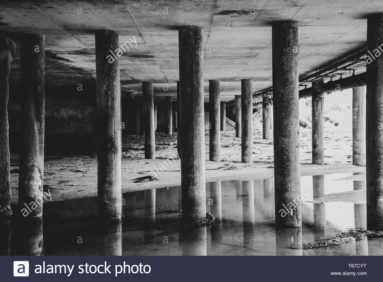 Concrete Columns Support Structure Stock Photos & Concrete Columns ...