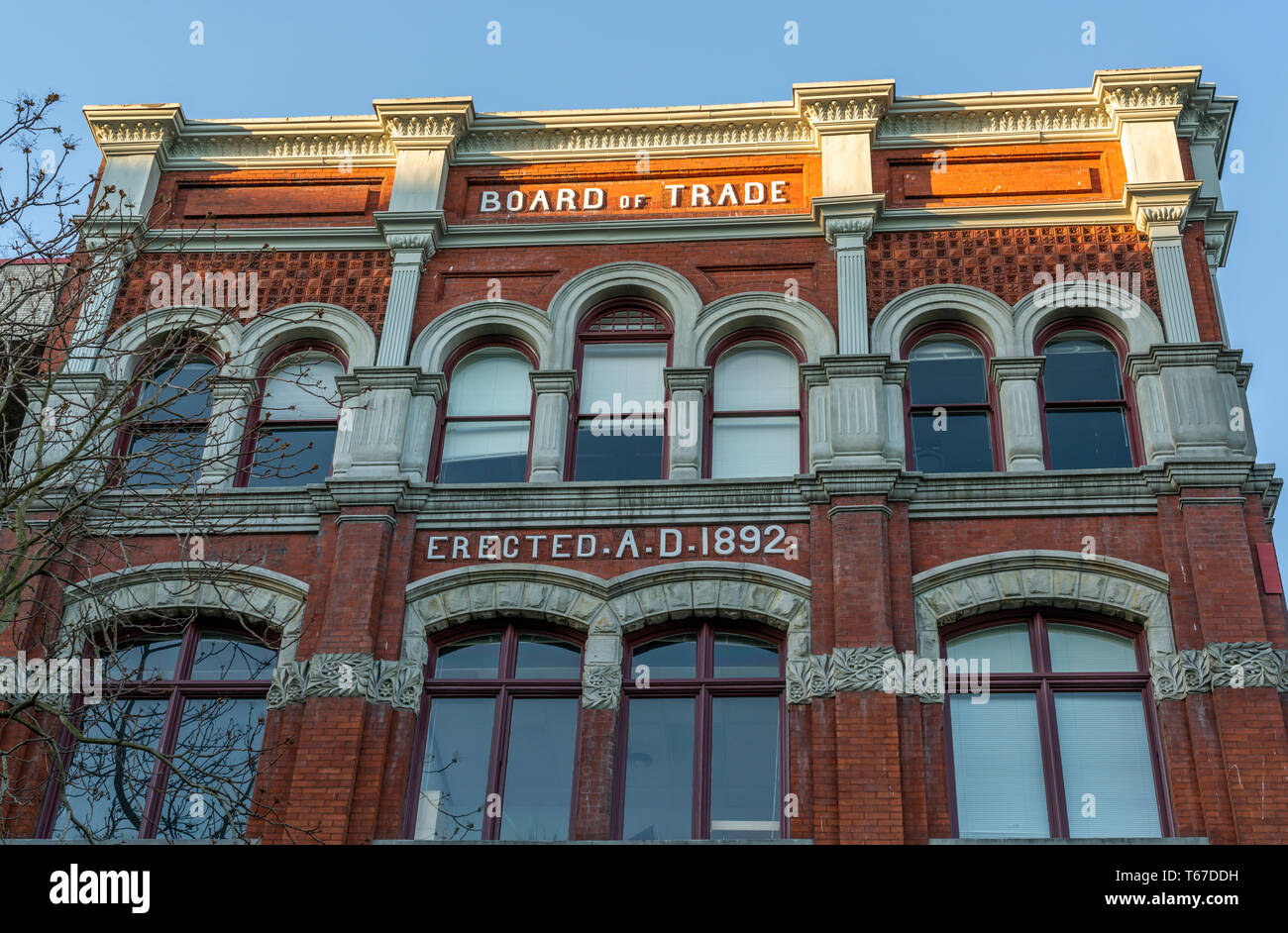 Bastion square victoria british columbia hi-res stock photography and ...