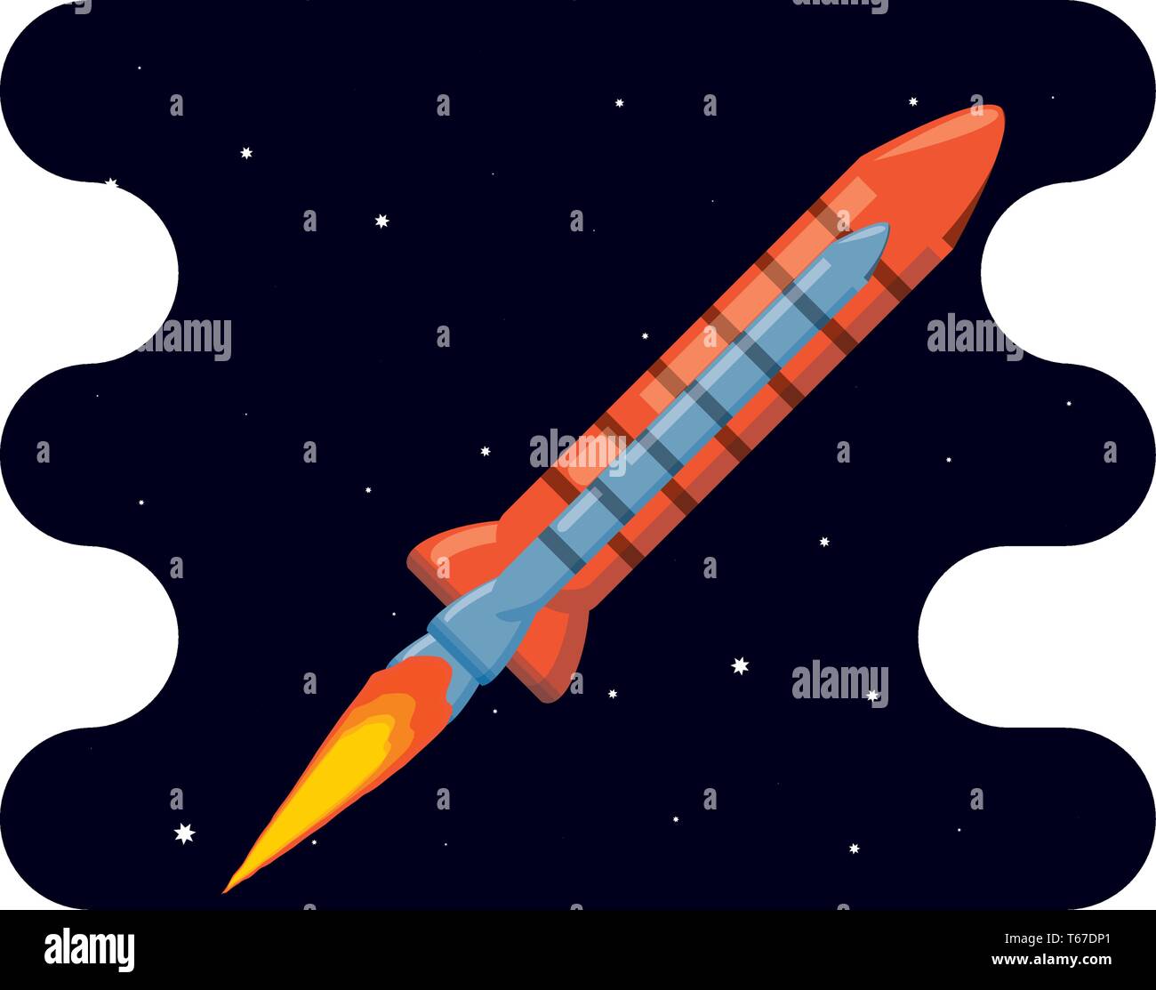 spaceship vehicle isolated icon vector illustration design Stock Vector ...