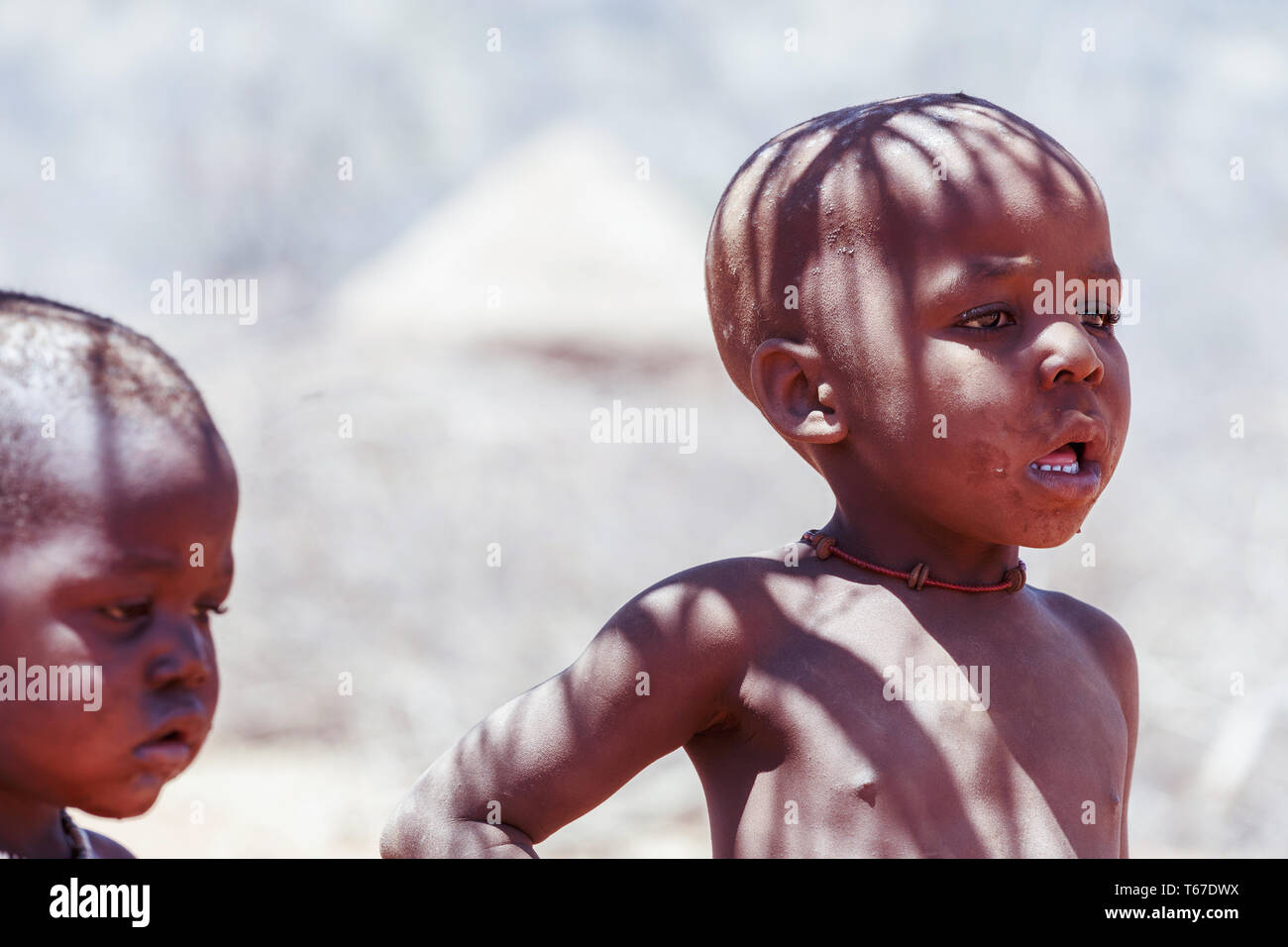 Unidentified child Himba tribe in Namibia Stock Photo - Alamy