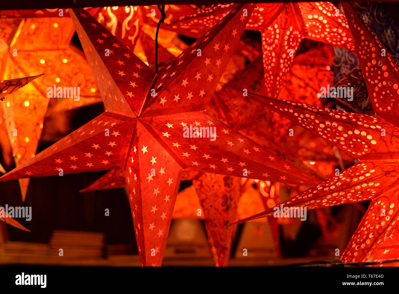 Christmas Star Decoration Stock Photo - Alamy