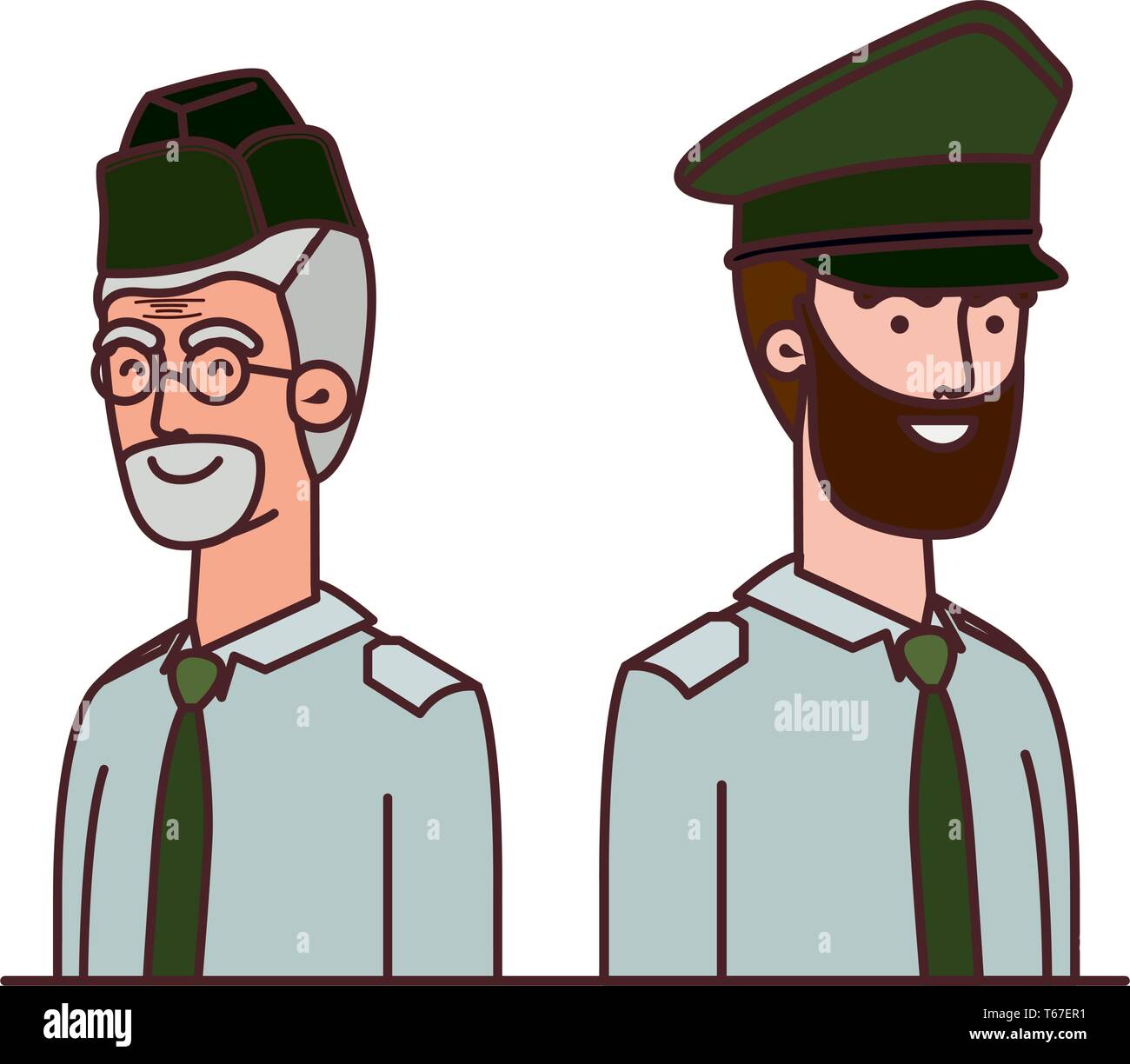 men soldiers of war avatar character Stock Vector Image & Art - Alamy
