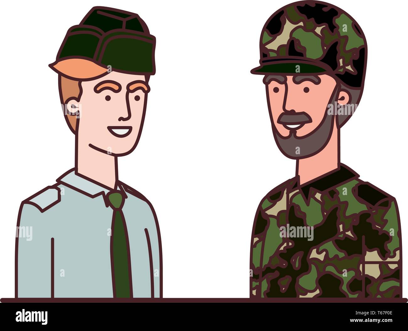 men soldiers of war avatar character Stock Vector Image & Art - Alamy