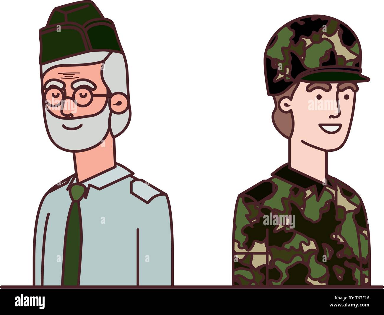 men soldiers of war avatar character Stock Vector Image & Art - Alamy