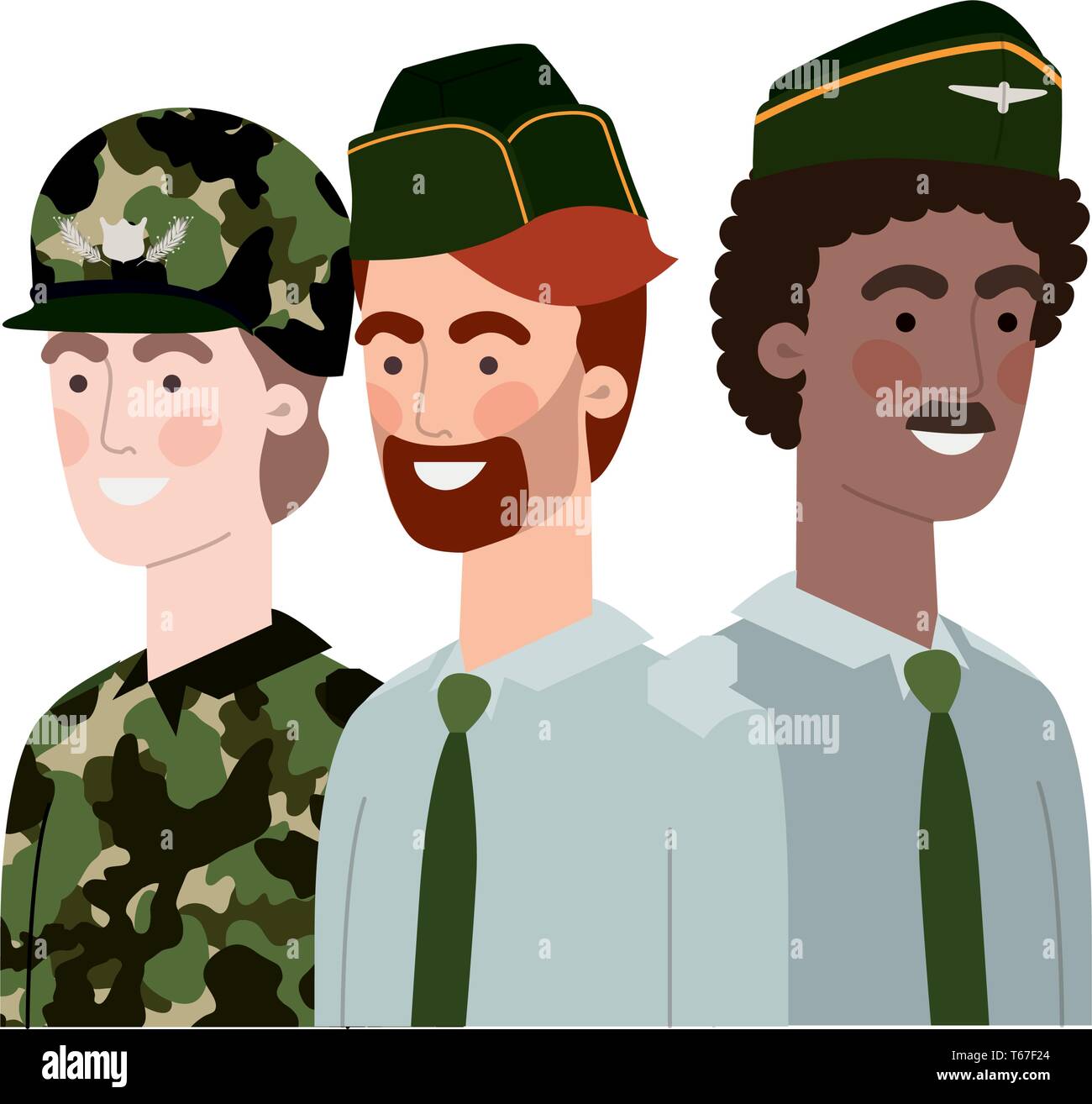 men soldiers of war avatar character Stock Vector Image & Art - Alamy