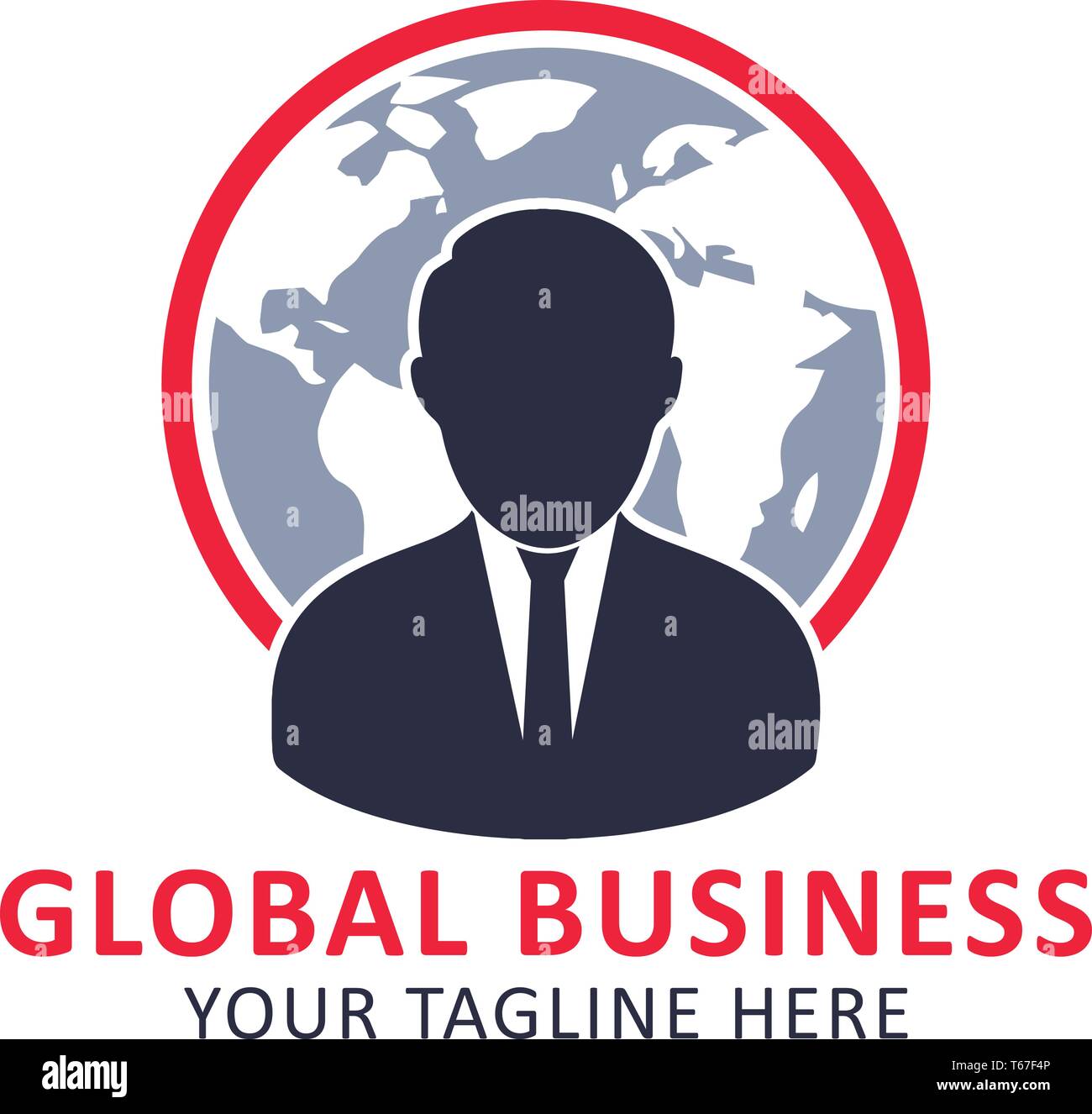 Global Business Logo. Editable vector EPS Stock Vector Image & Art - Alamy