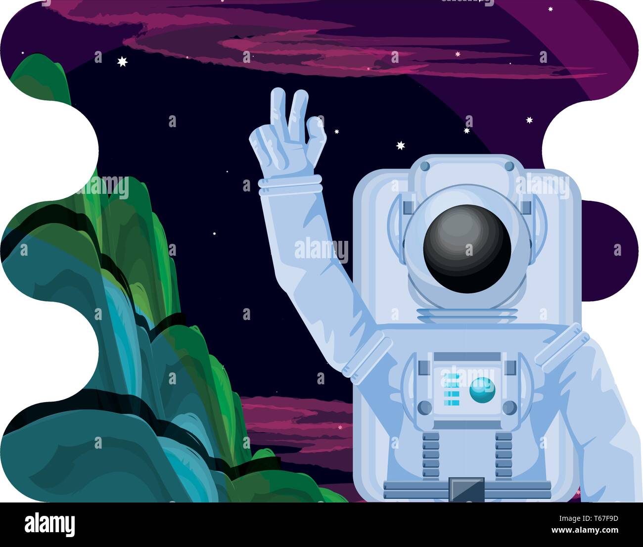 Spaceman avatar Stock Vector Images - Alamy