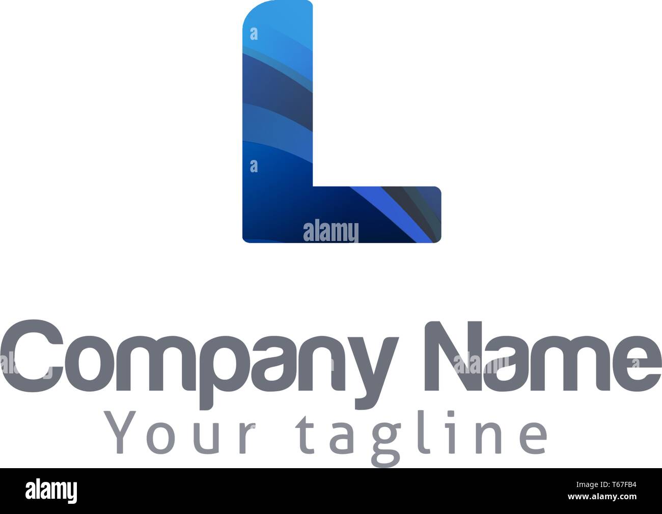 L LOGO LETTER MODERN Stock Vector Image & Art - Alamy