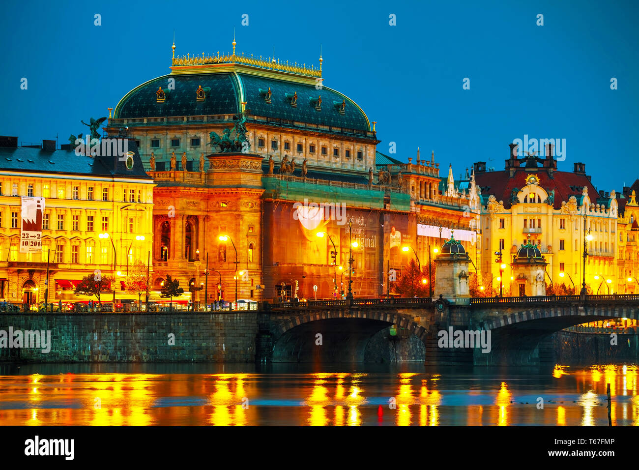 The National Theatre (Narodni divadlo) in Prague Stock Photo - Alamy