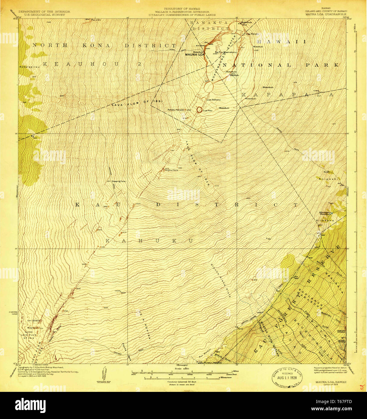 Mauna Loa Topographic Map