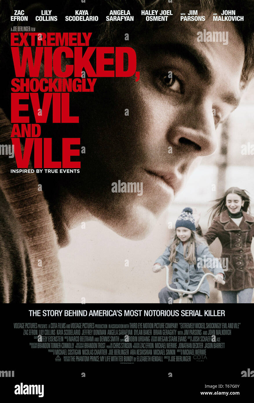 EXTREMELY WICKED, SHOCKINGLY EVIL, AND VILE, poster, top: Zac Efron as ...