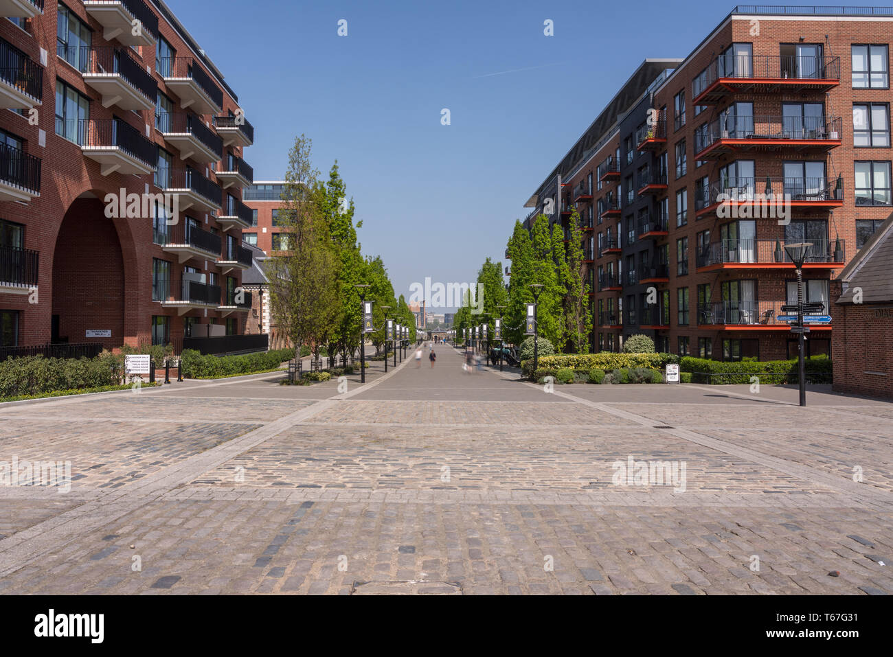 Conversion of old Arsenal buildings into modern apartments Stock Photo ...