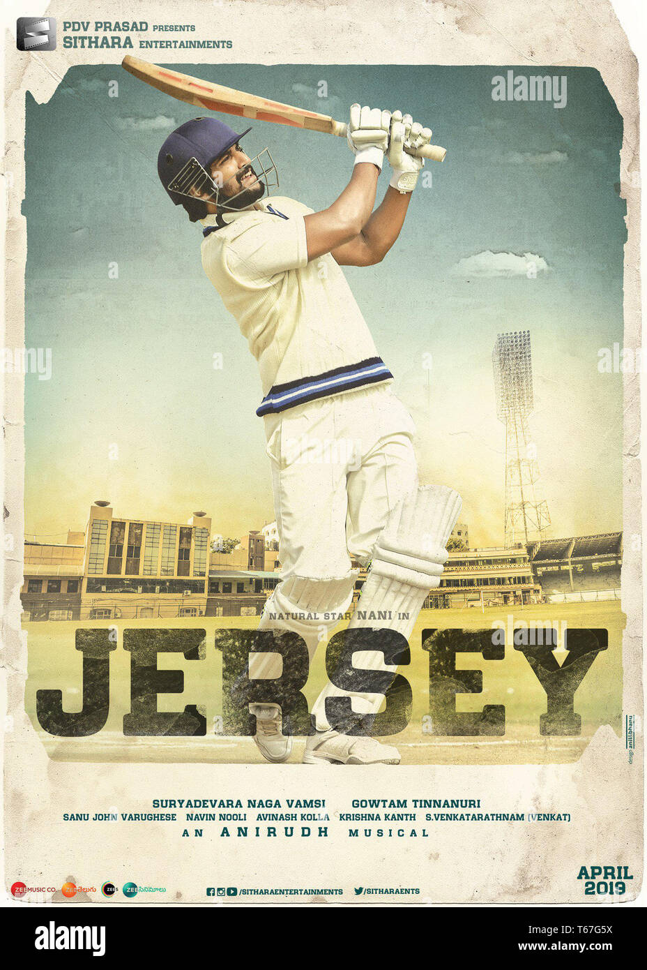 JERSEY, Indian poster, Nani, 2019. ©BlueSky Cinema / Courtesy Everett ...