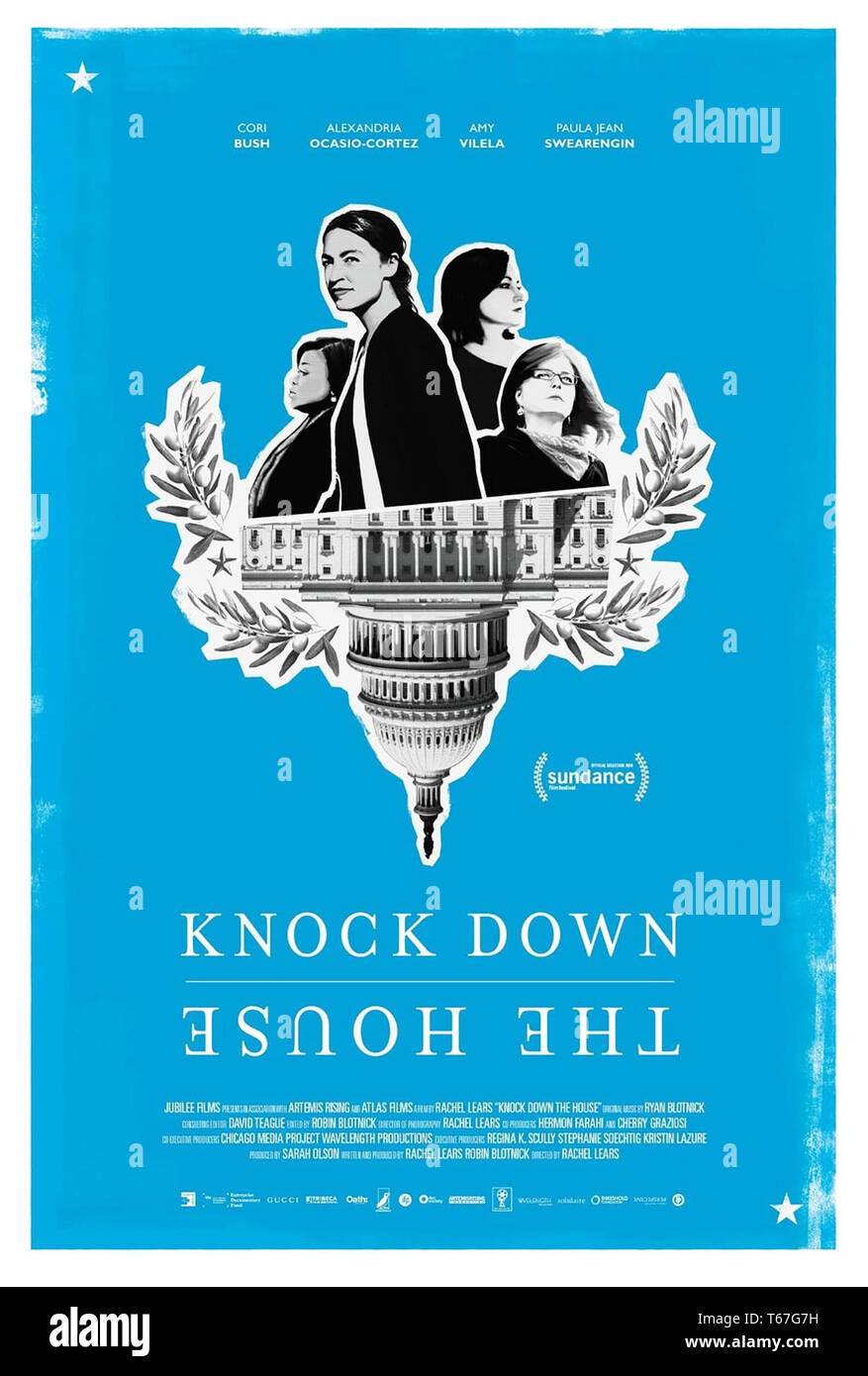 KNOCK DOWN THE HOUSE, poster, from left: Cori Bush, Alexandria Ocasio ...