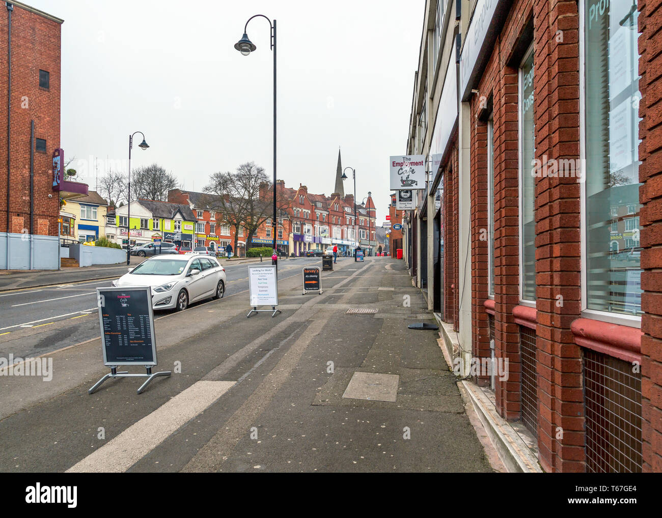 Unicorn Hill in Redditch town centre Stock Photo - Alamy