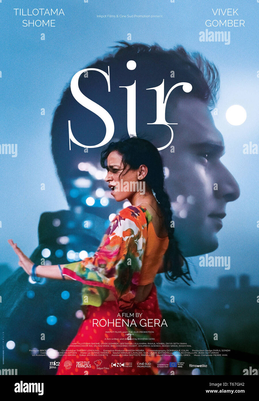 SIR, from top: Vivek Gomber, Tillotama Shome, 2018. © Inkpot Films ...