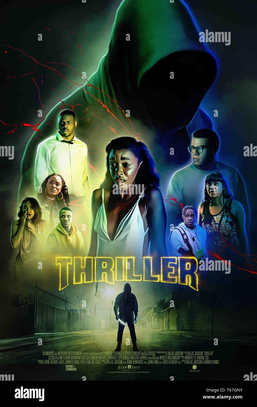 THRILLER, US poster, figures in center, clockwise from middle: Jessica ...