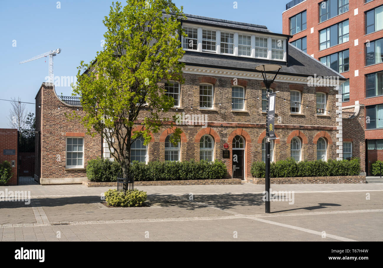 Conversion of old Arsenal buildings into modern apartments Stock Photo ...