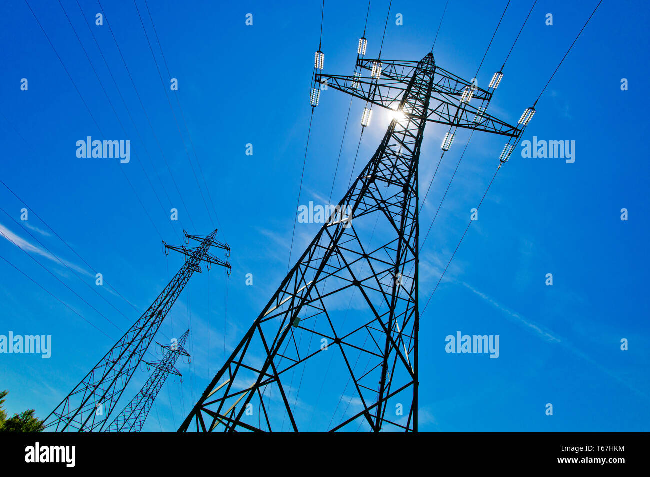 power pole symbol photo Stock Photo - Alamy