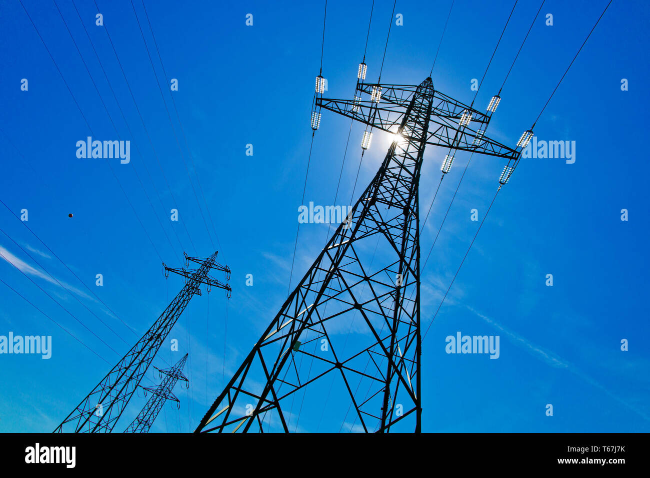 power pole symbol photo Stock Photo - Alamy