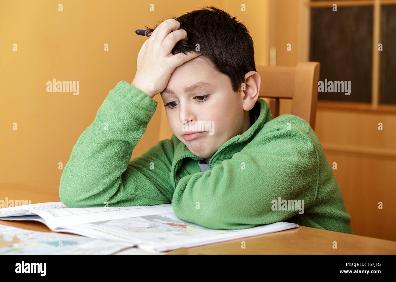 Doing geography homework hi-res stock photography and images - Alamy