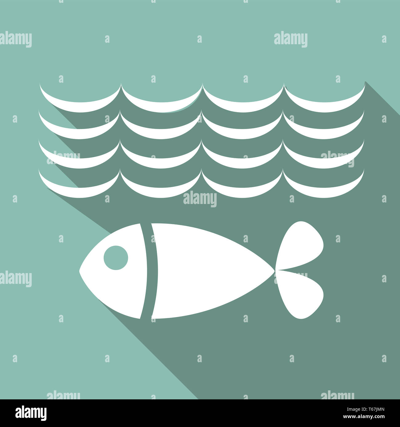 Eco fish symbol hi-res stock photography and images - Alamy