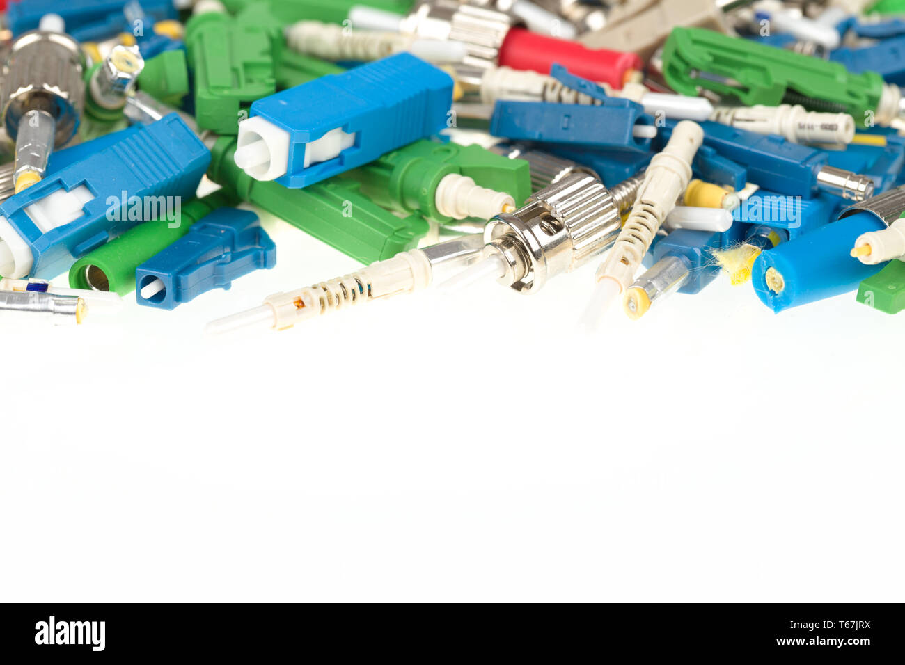 Red fiber optic st connector hi-res stock photography and images - Alamy