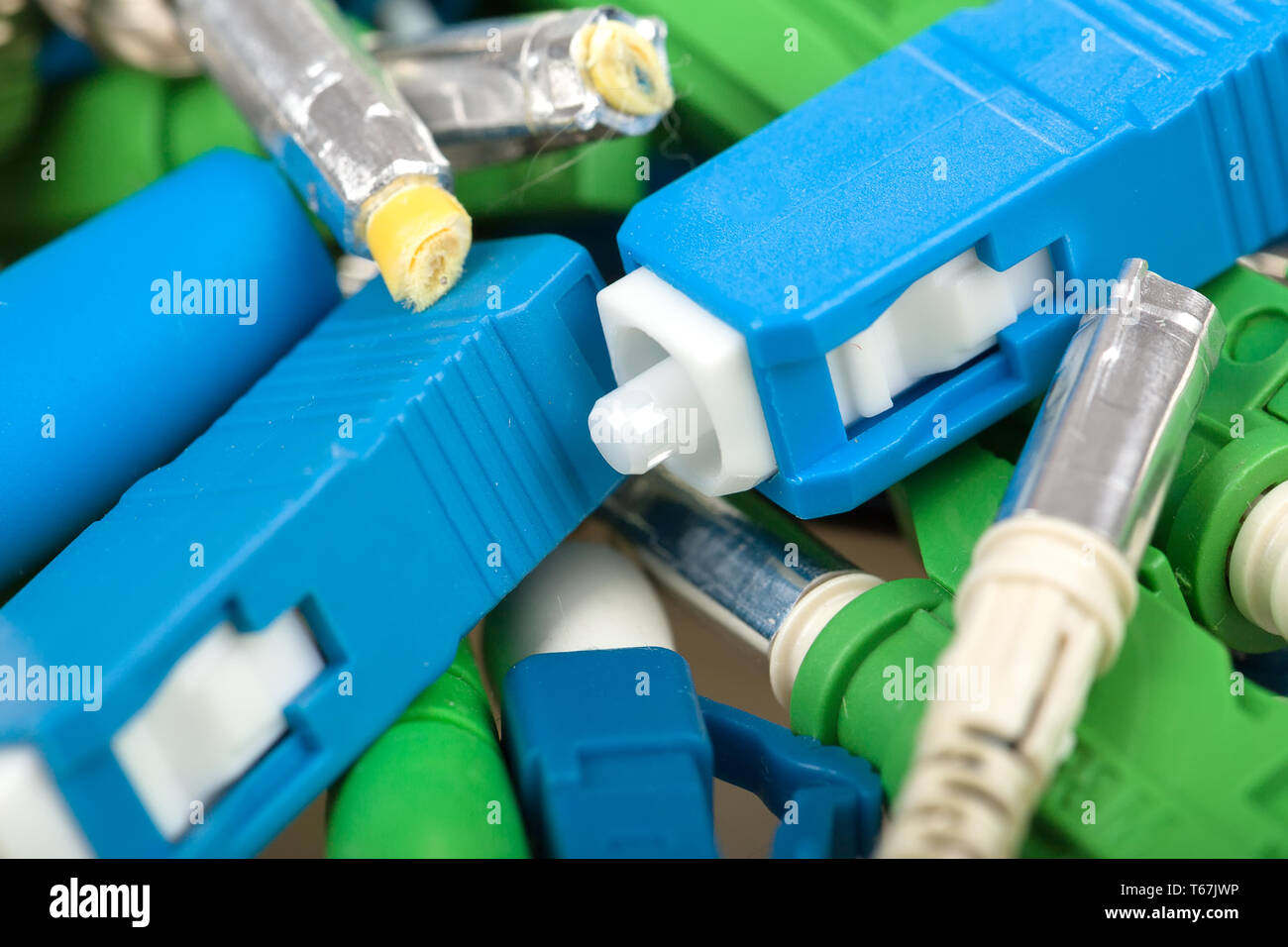 Fiber optic connectors Stock Photo - Alamy